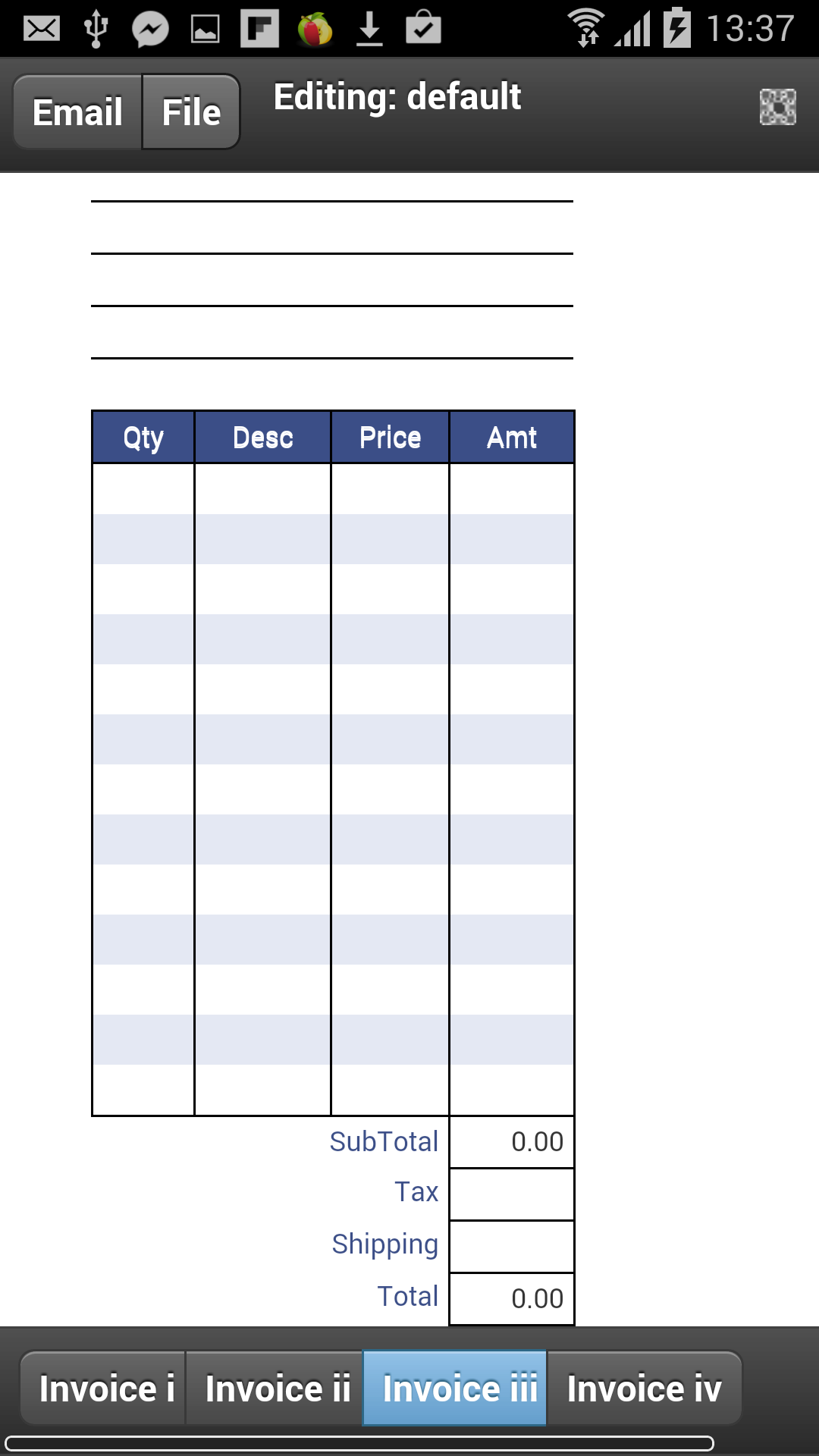 Commercial Invoice:Amazon.co.uk:Appstore for Android