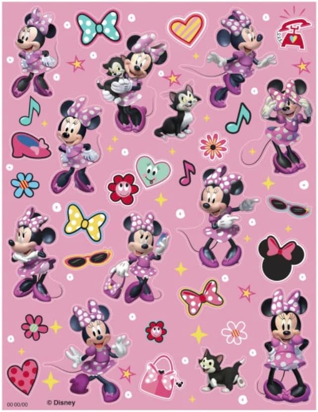 Unique Minnie Mouse Sticker Sheets, 4ct, Stickers - Amazon Canada