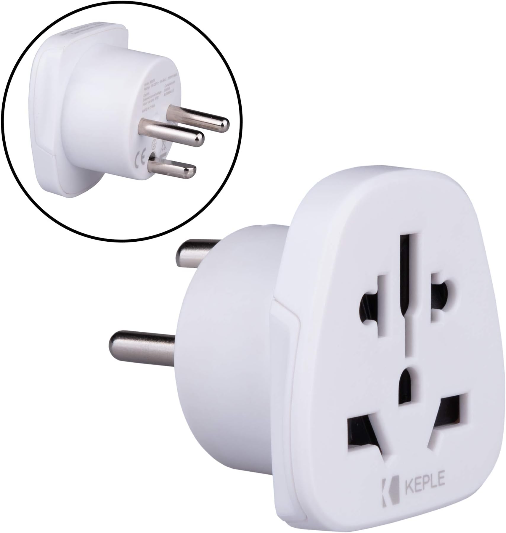 Denmark DK, Greenland Adapter Travel Type K Plug to UK, US USA American ...