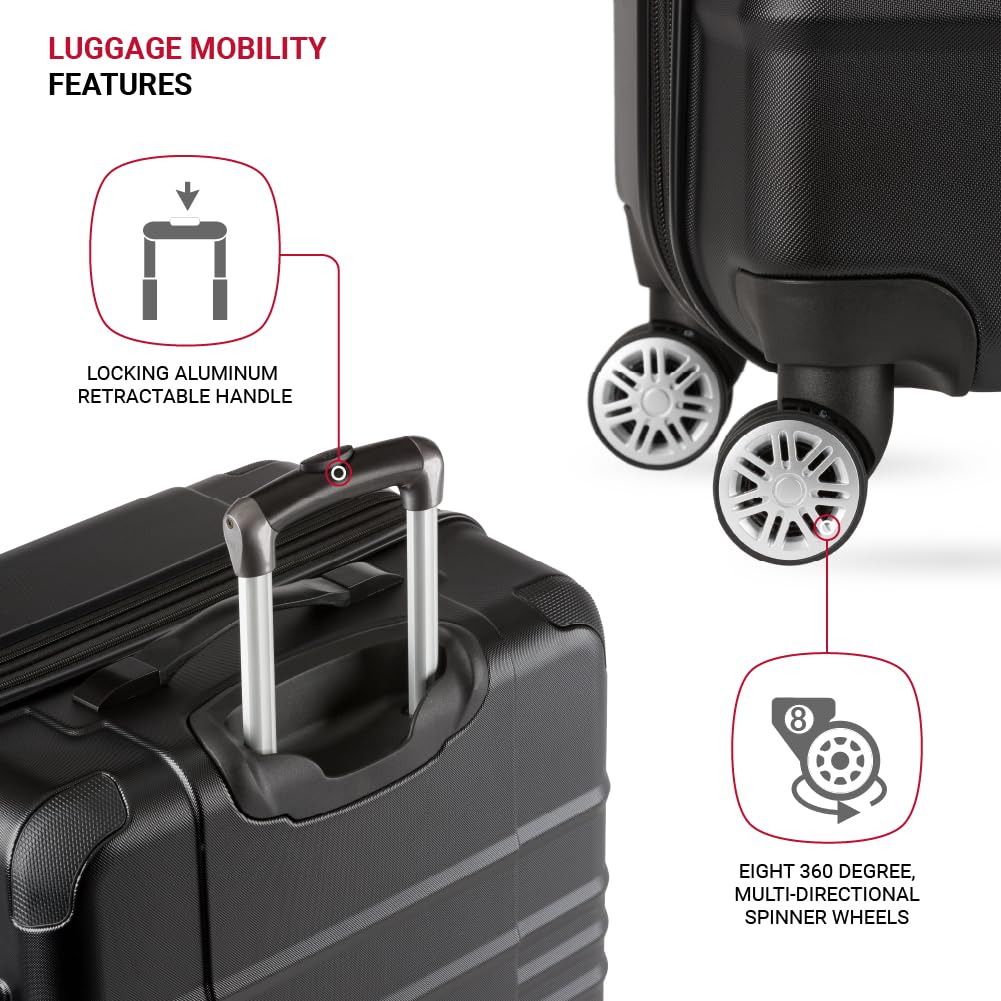 Snapklik.com : SwissGear Sonic Pro Lightweight Hardside Expandable ...