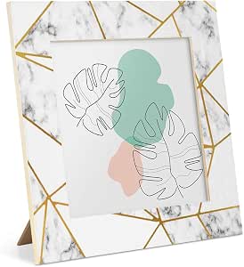 Amazon.com - Cholyzma White Marble photo frame 5x5, Natural Marble 5x5 ...