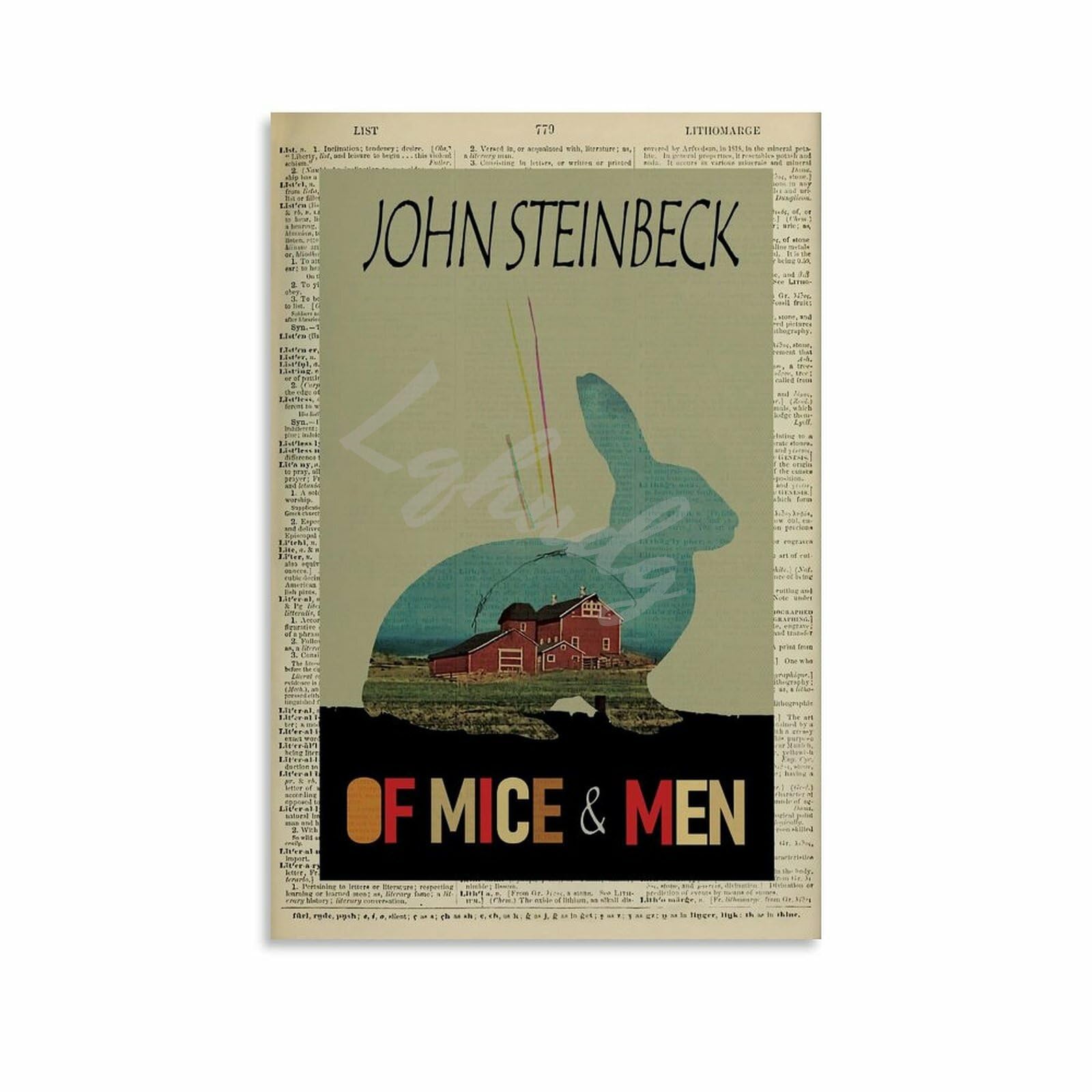 Of Mice And Men John Steinbeck Posters And Canvas :Of Mice And Men