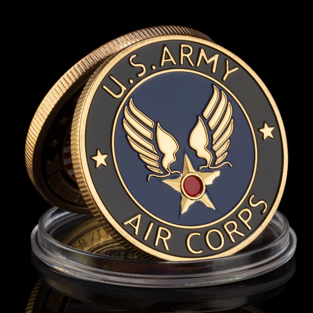 Buy NIUBB U.S. Stars and Stripes Memorial Gold Plated U.S. Air Force ...