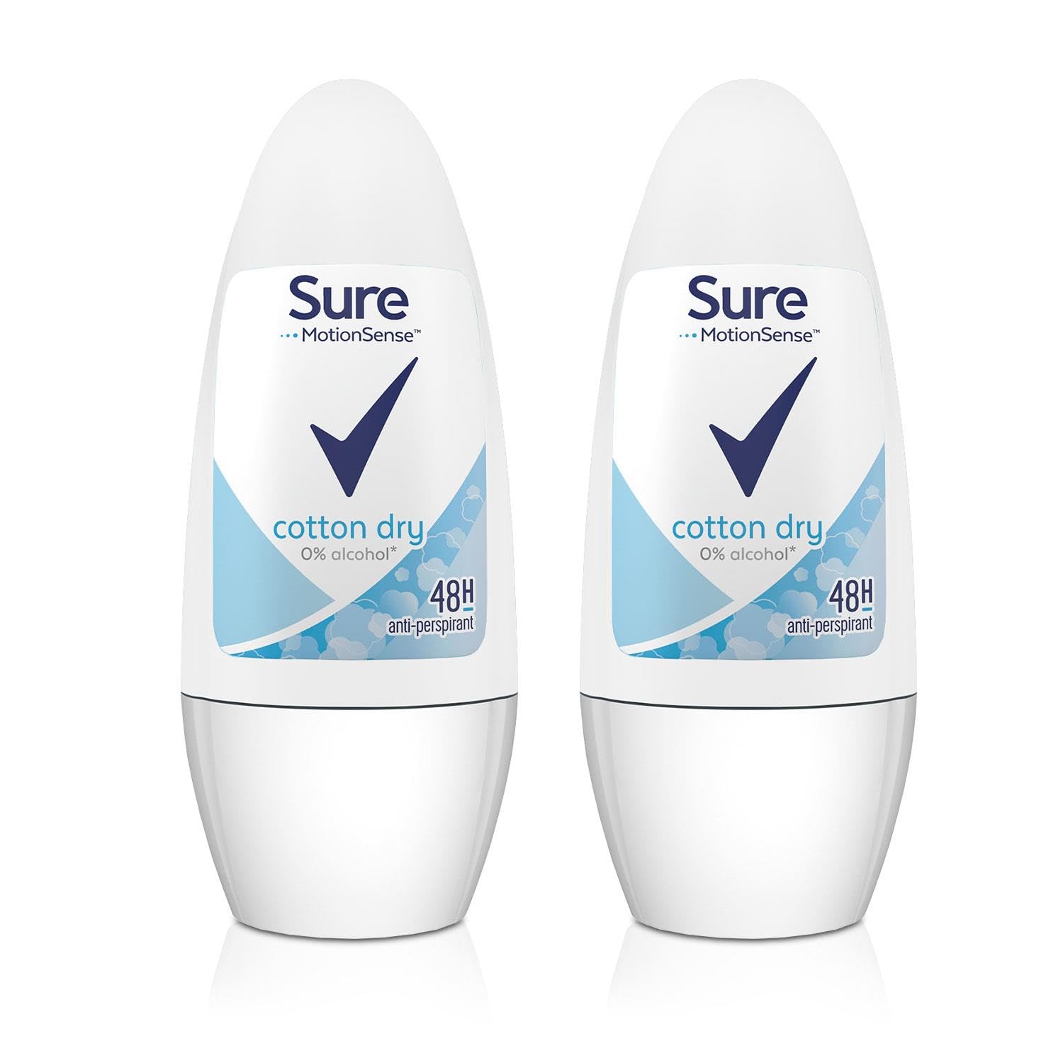 Sure Women Cotton Ultra Dry 24H Anti Perspirant Roll On 50 Ml - Pack of ...