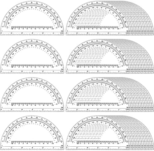 Amazon.com : EBOOT 24 Pack Plastic Protractors Math Protractor 180 ...