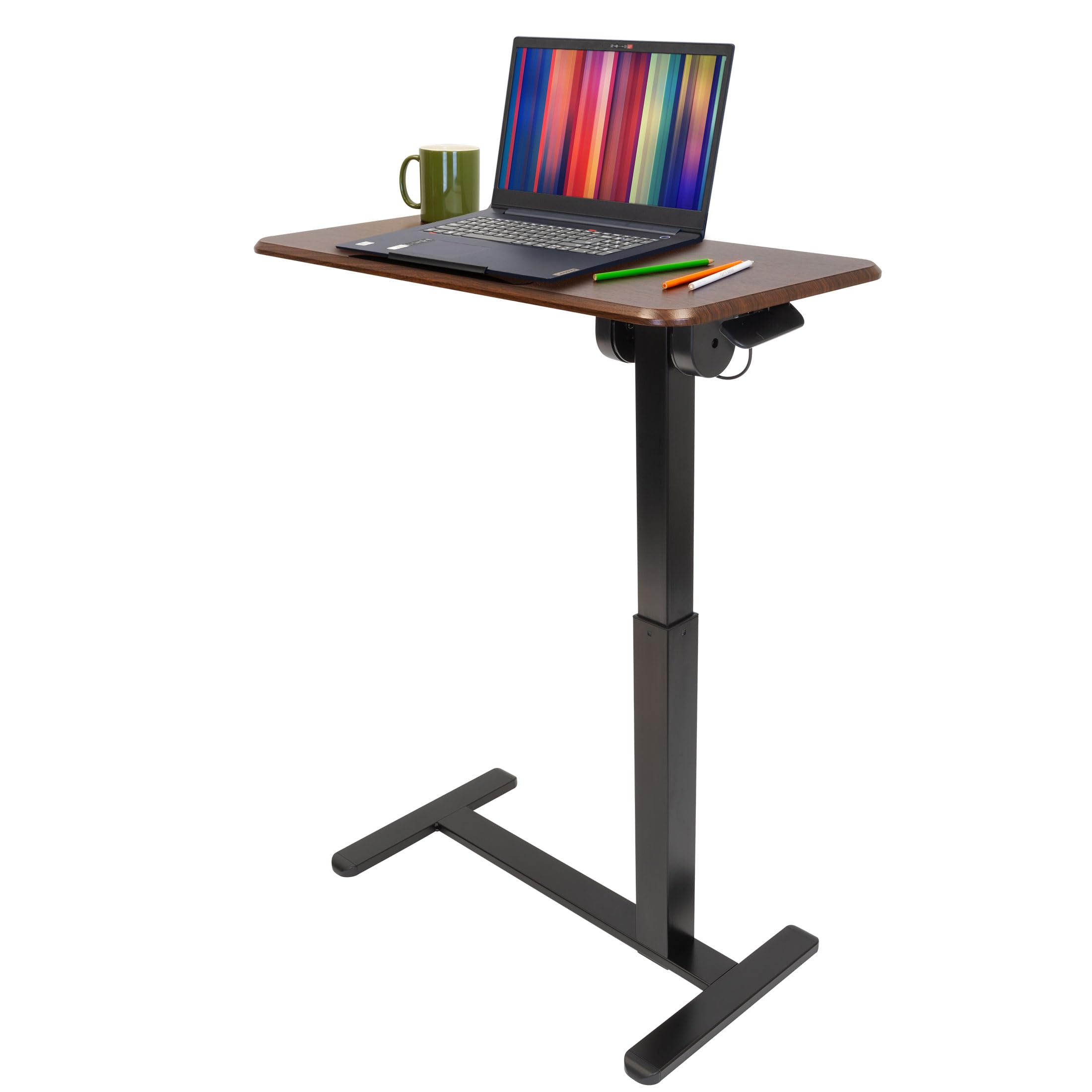 Amazon.com: Mount-It! Rolling Bedside Table, Overbed Tray Table on ...