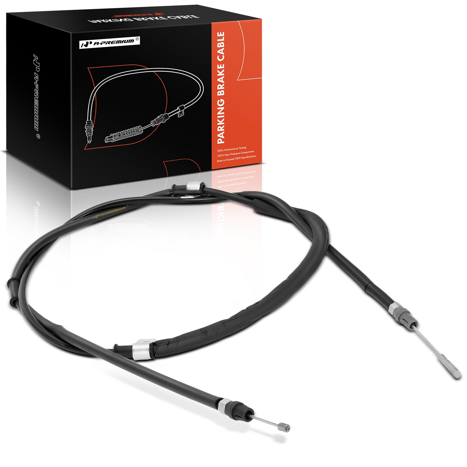 A-Premium Rear Passenger Side Parking Brake Cable Assembly Compatible ...