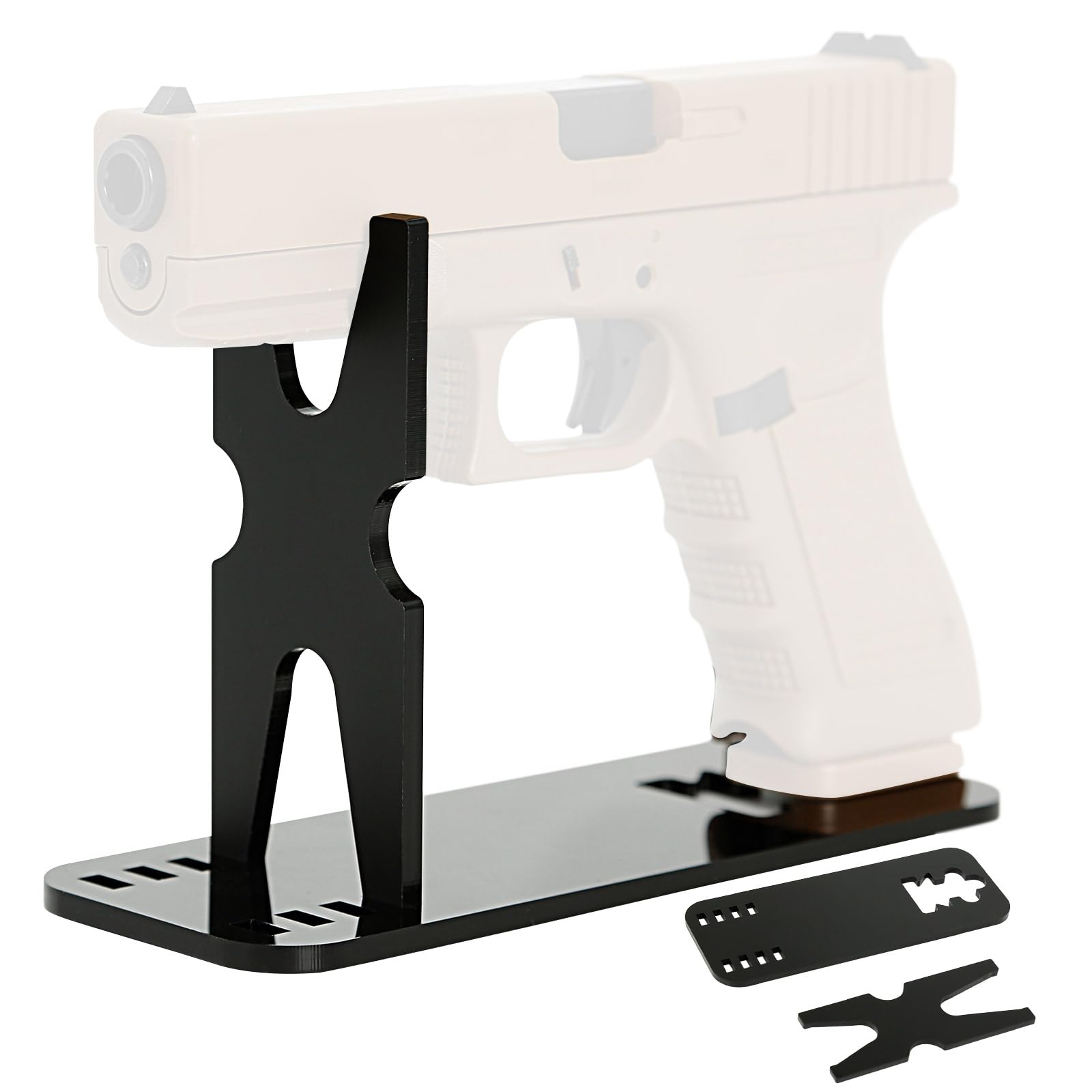 Snapklik.com : 1Pc Acrylic Display Pistol Rack-Adjustable Pistol Stand ...