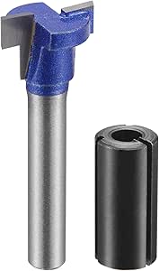 uxcell 6mm Shank Keyhole Router Bit 5/8" Diameter with 1/2" to 6mm ...