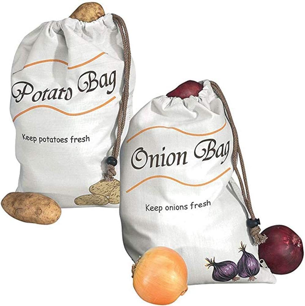 SYF-UN Potato Storage Bags,Potato Saver Bag Reusable Produce Storage ...