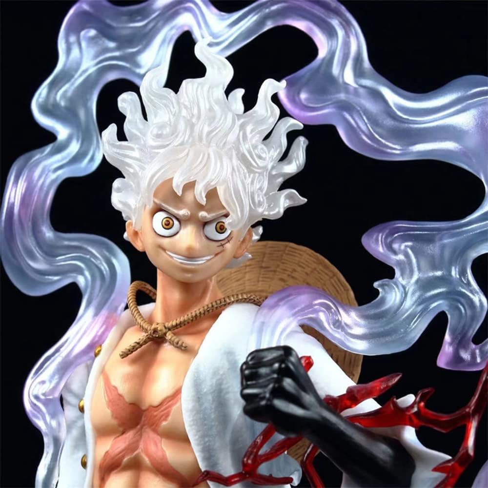 Muhubaih Figura de Luffy de una pieza figura de Luffy Gear 5 figura de ...