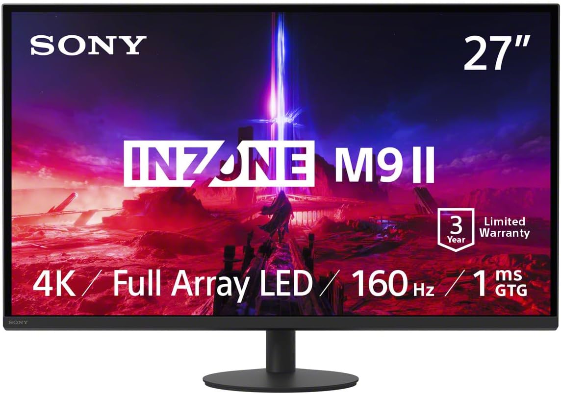 Amazon.com: Sony INZONE M9 II 27" 4K UHD (3840 x 2160) 160Hz Full Array ...