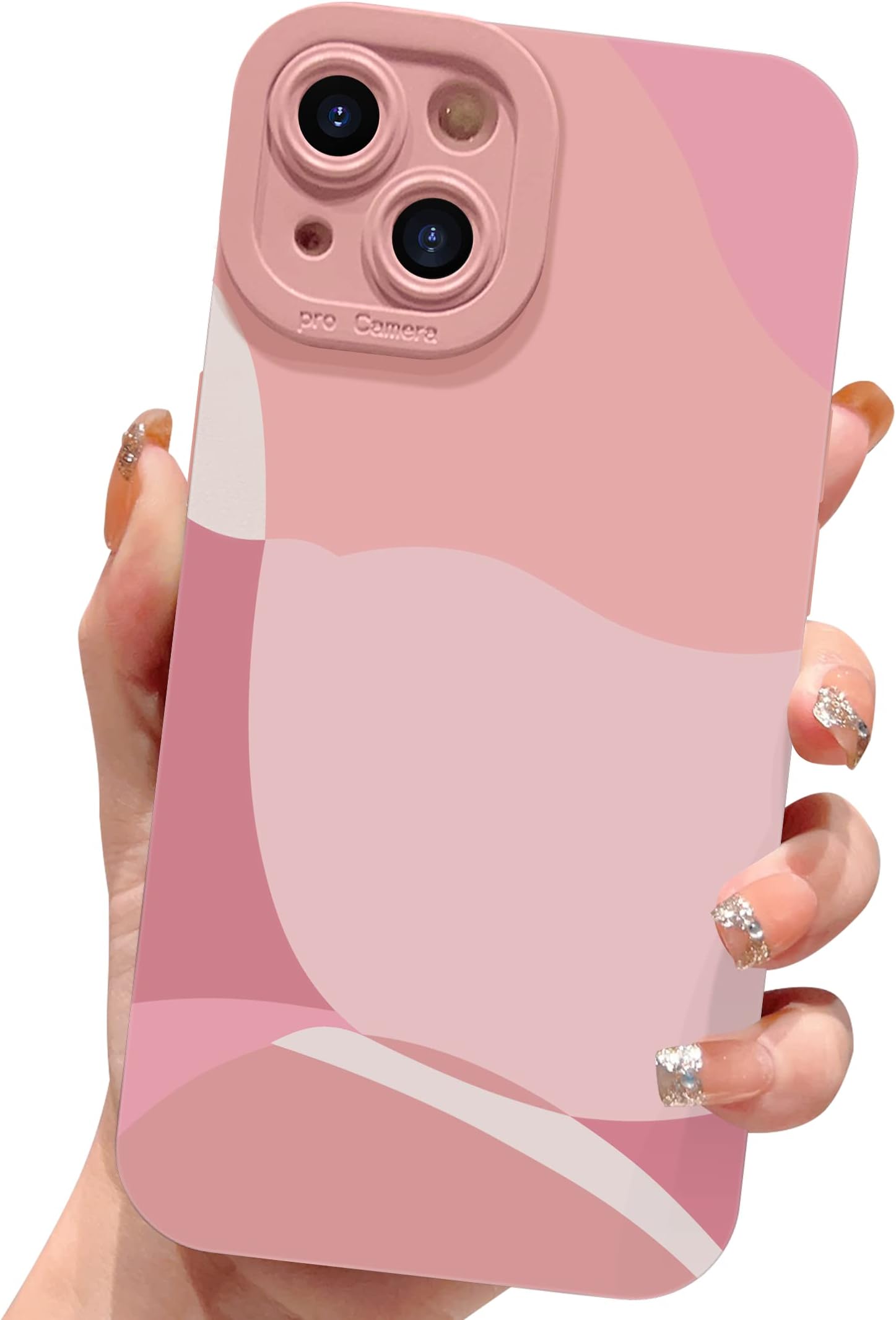 ECZOIL Compatible with iPhone 14 Plus Case 6.7 Inch,cute painted art lens protective slim soft ...