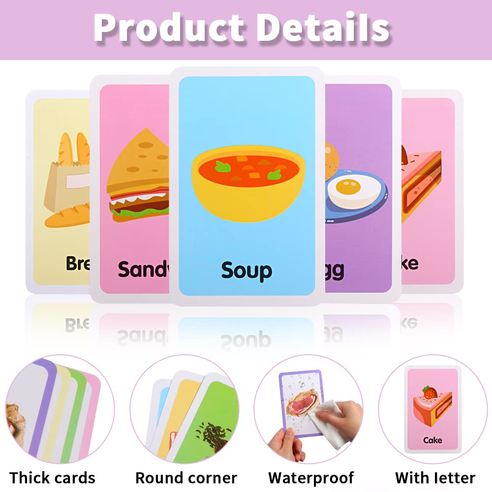 Snapklik.com : Flash Cards For Toddlers Learn Foods & Drinks Fun ...