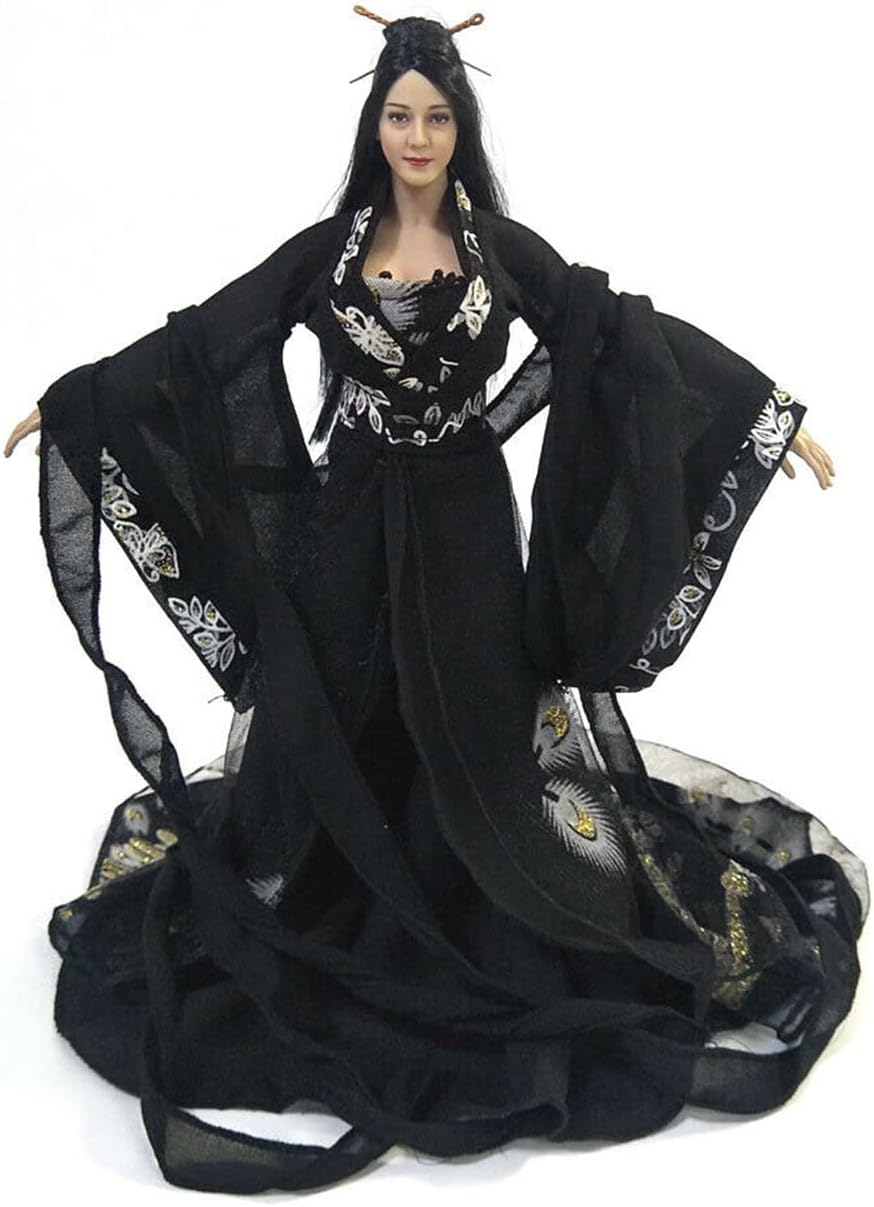 Amazon.com: 1/6 Scale Female Clothes, Chinese Ancient Dress Costume ...