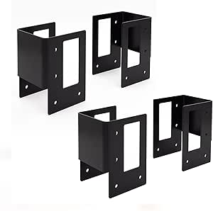 Amazon.com : Heavy-Duty Firewood Rack Bracket Kit – Adjustable Outdoor ...
