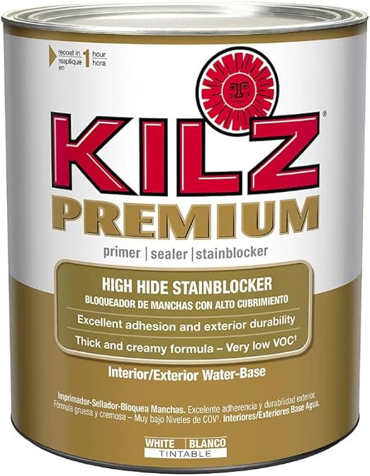 KILZ 3 Premium Primer, Interior/Exterior, 1 Quart - House Primers ...