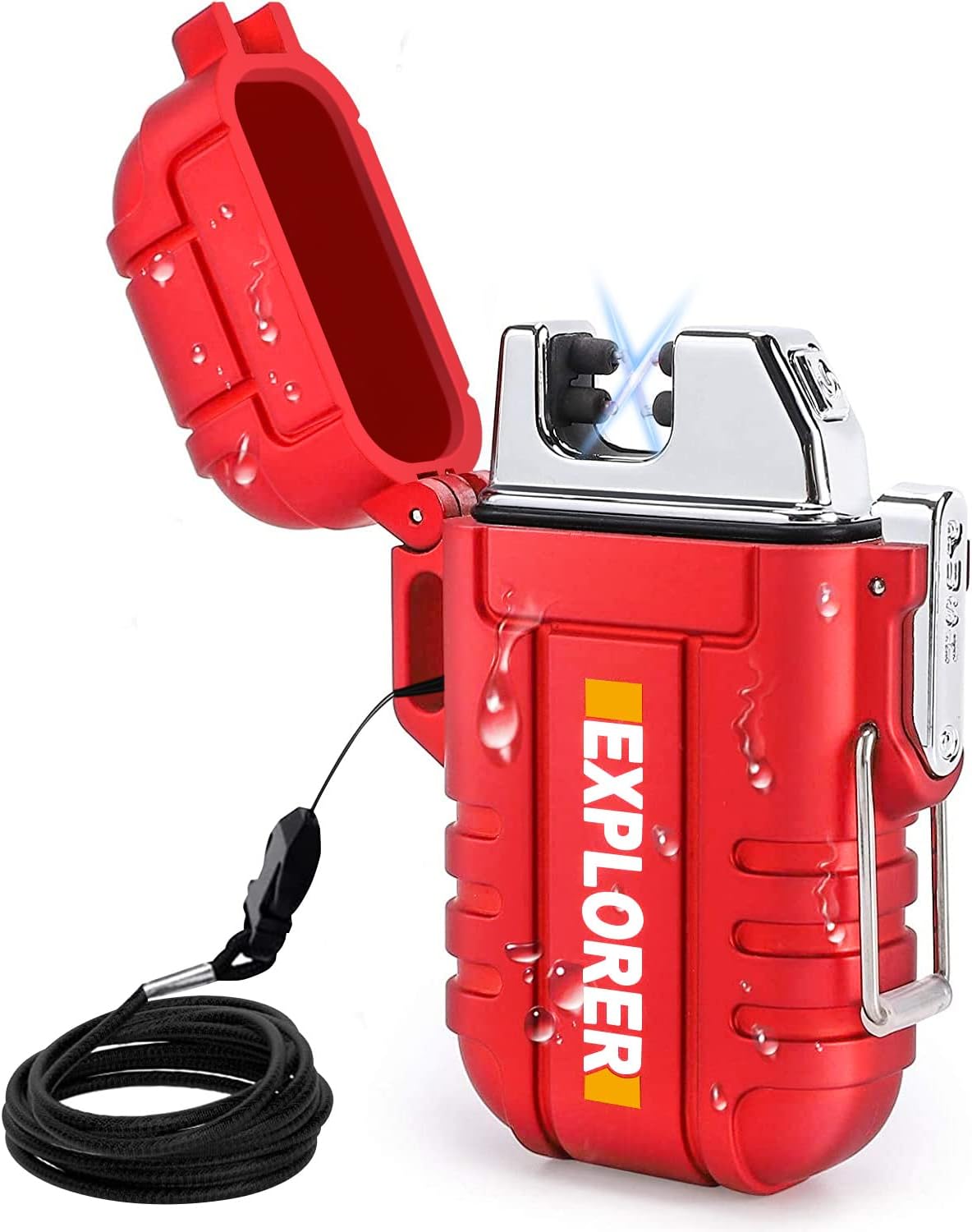 YUMTTY Encendedor de Metal Permanente, Llavero para Encendedor al Aire ...