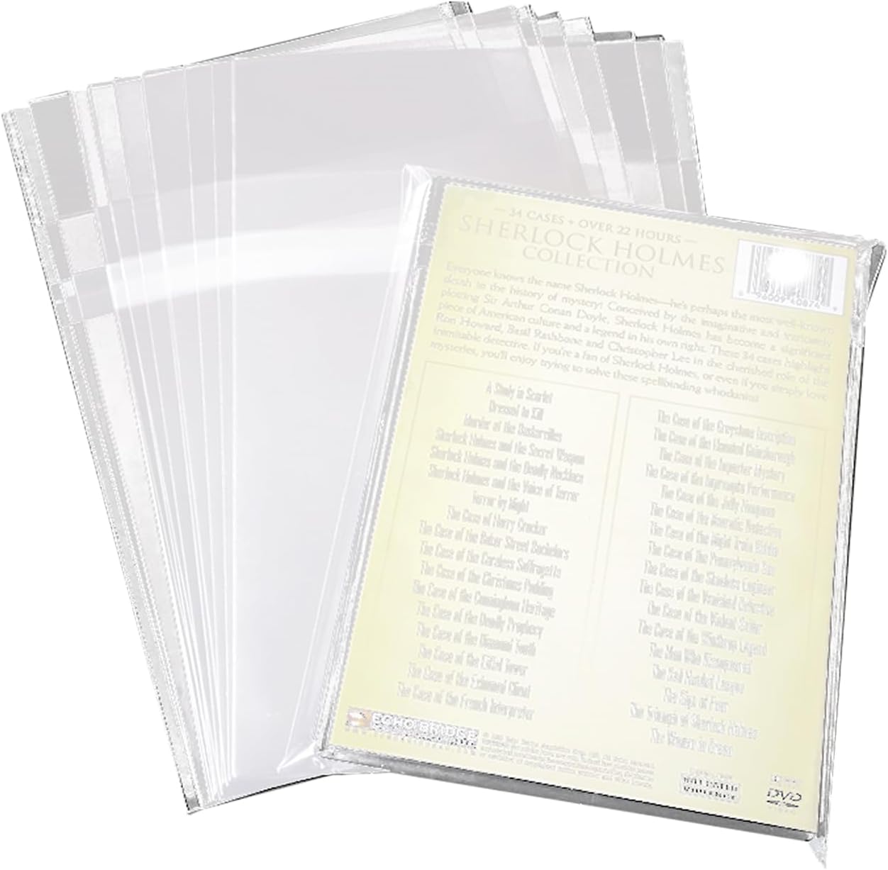 Amazon.com: 50pcs Clear Dust-Proof Resealable Protective Outer Sleeves ...