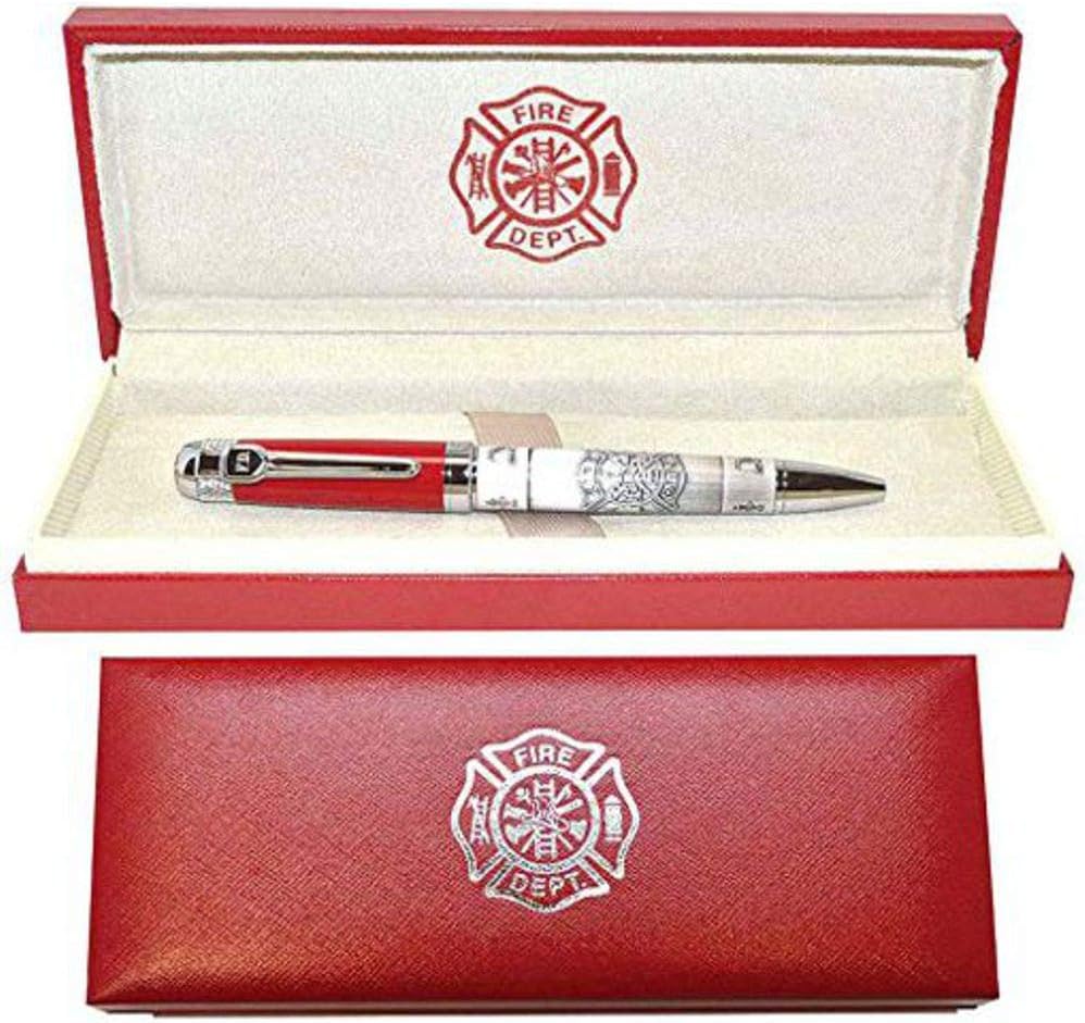 Amazon.com : Hattricks Goodimpression Engraved Fireman's ink pen ...