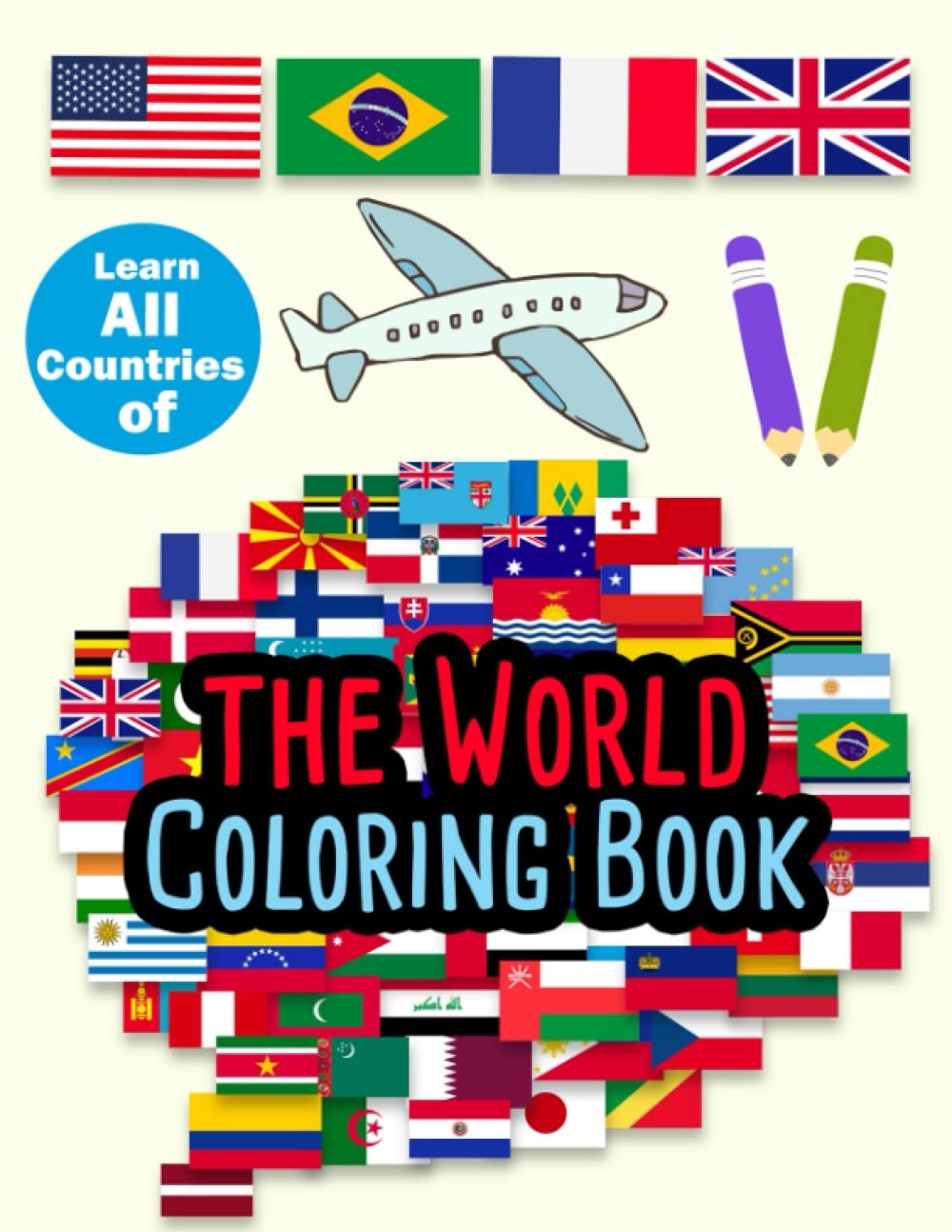 Learn All Countries Of The World Coloring Book Learn About | Desertcart ...