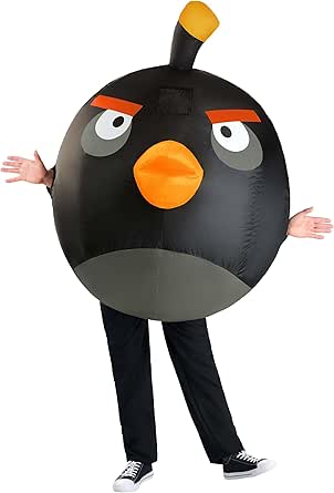 Amazon.com: Angry Birds Bomb Inflatable Costume for Adults | Unisex ...
