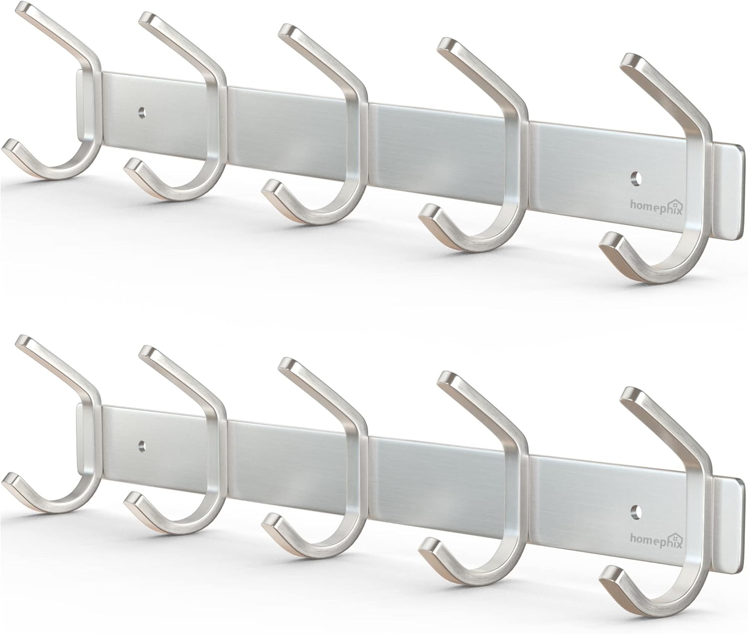 Homephix Coat Hooks Wall Mounted - Heavy Duty Coat Rack (2 Pack ...