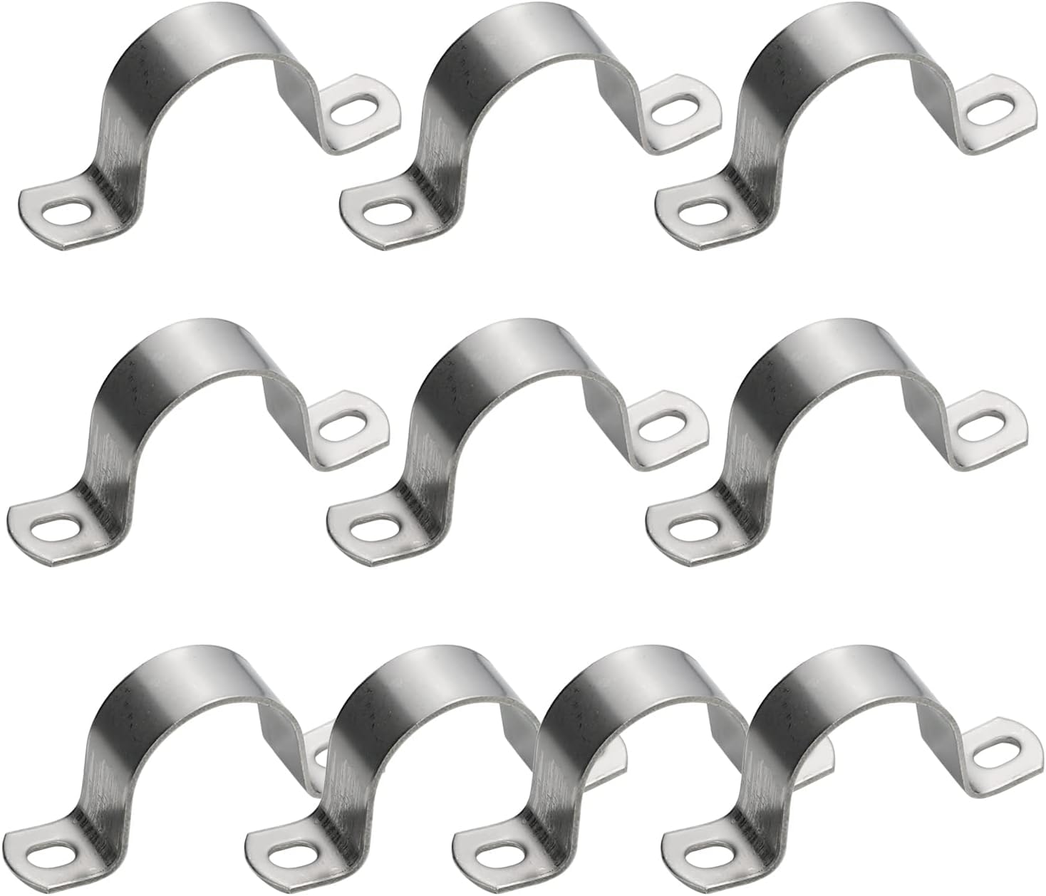 Snapklik.com : AKIHISA 10 Pcs 3 Inch Heavy Duty 2 Hole U-Tube Strap ...