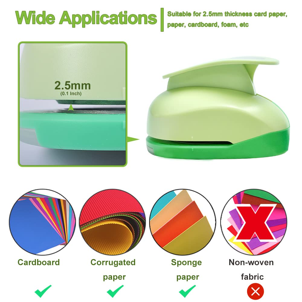 Snapklik.com : UCEC 2.75 Inch Hexagon Paper Punch For Scrapbooking And ...