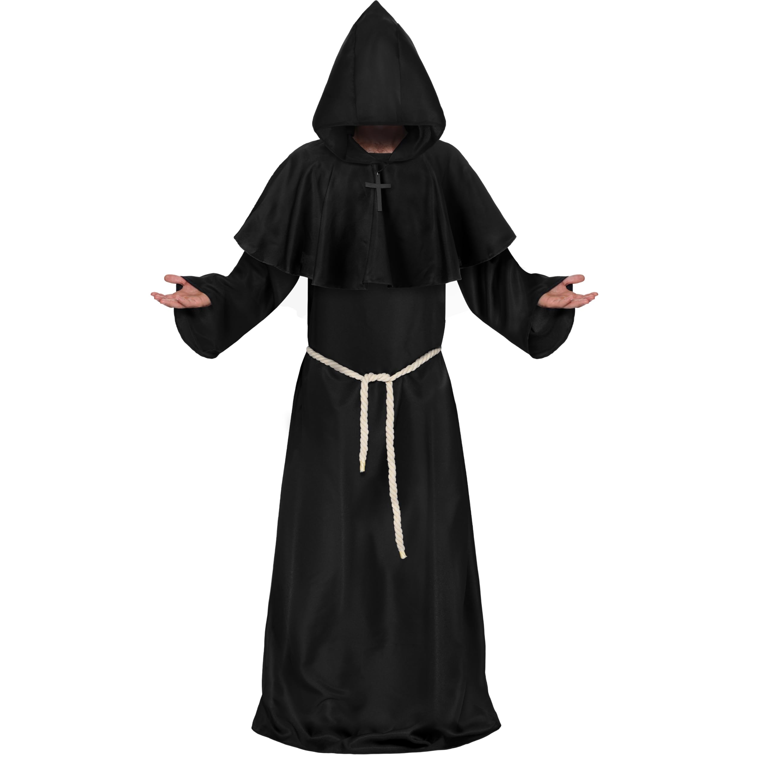 Spooktacular Creationsadult Medieval Hooded Monk Cloak Renaissance ...