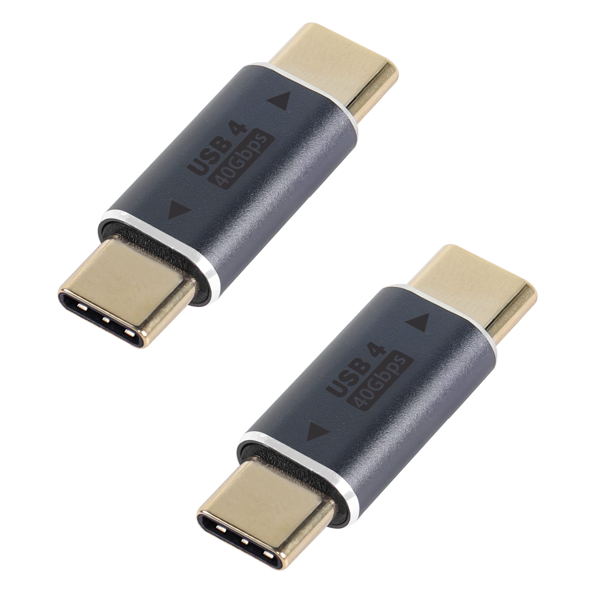 Amazon.com: QIANRENON USB Type C Male to Male Adapter, 40Gbps, Aluminum ...