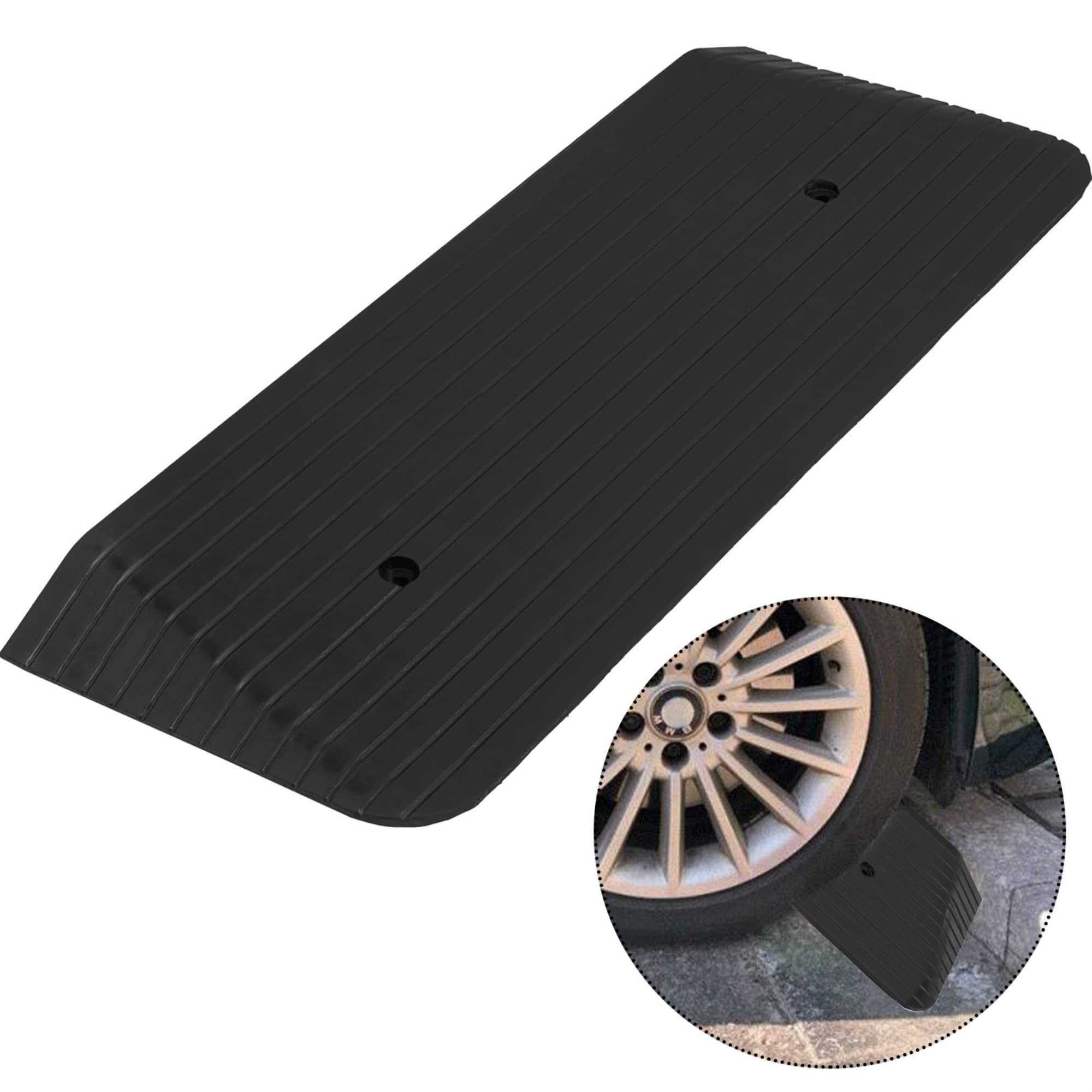 Buy Rubber Curb Ramp 4.25" Rise Height Sidewalk Curb Ramp, 11.8" Width ...