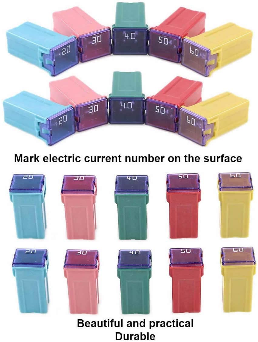 Snapklik.com : 30 Pc Automotive Tall/Standard Profile Box Shaped Fuse ...