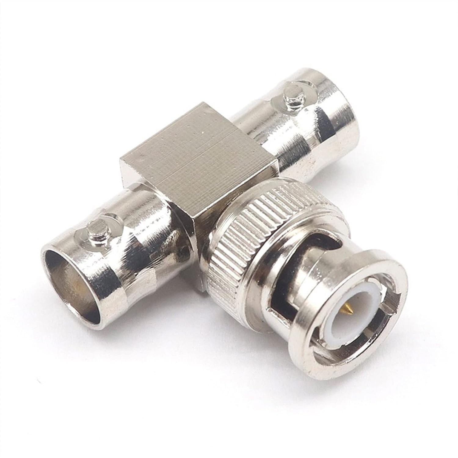 Coaxial RF Connector Q9 Elbow Adapter BNC-JKK One Male to Two Female T Type 1Pcs : Amazon.ca ...