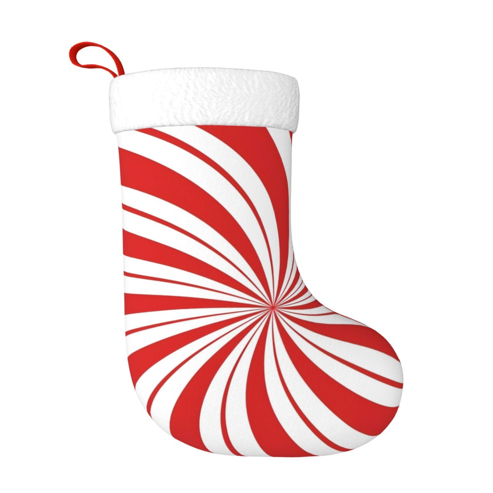 Amazon.com: Candy Cane Christmas Stocking, Fun Candy Cane-Themed ...