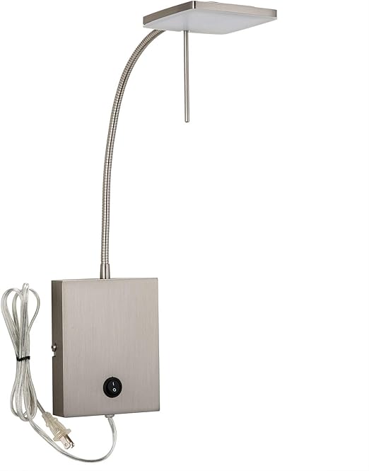 CO-Z Modern Wall Lamp Plug in, LED Bedside Wall Sconce Adjustable with ...