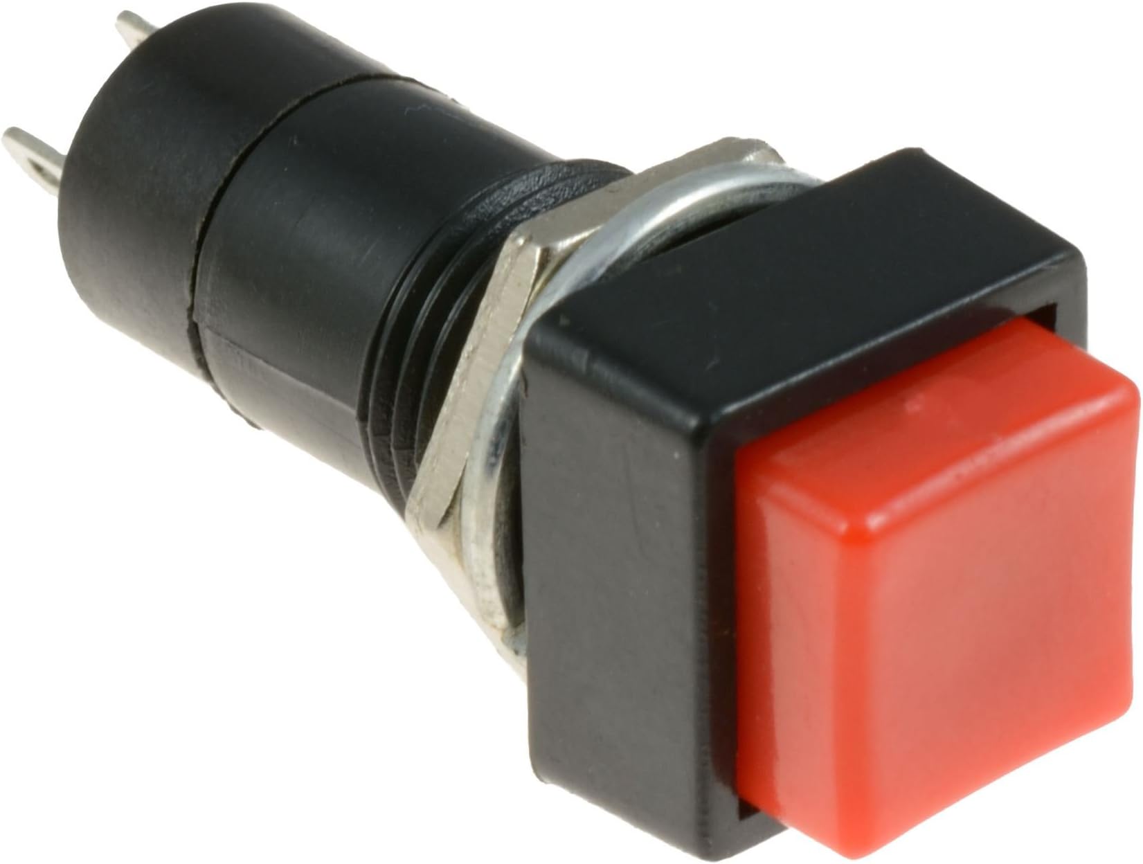 Red Square Actuator On/Off Latching Push Button Switch SPST : Amazon.co ...