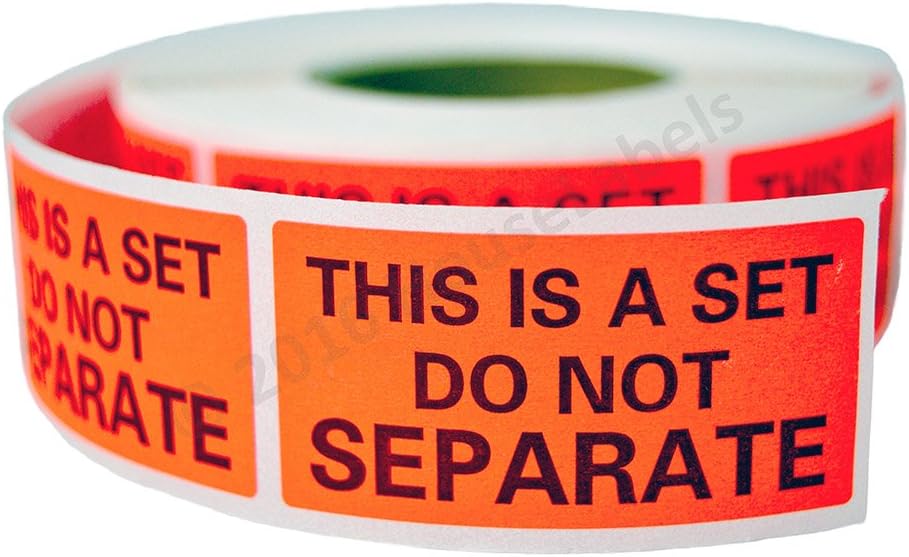 Amazon.com : This is A Set - DO NOT Separate Pre-Printed Labels ...