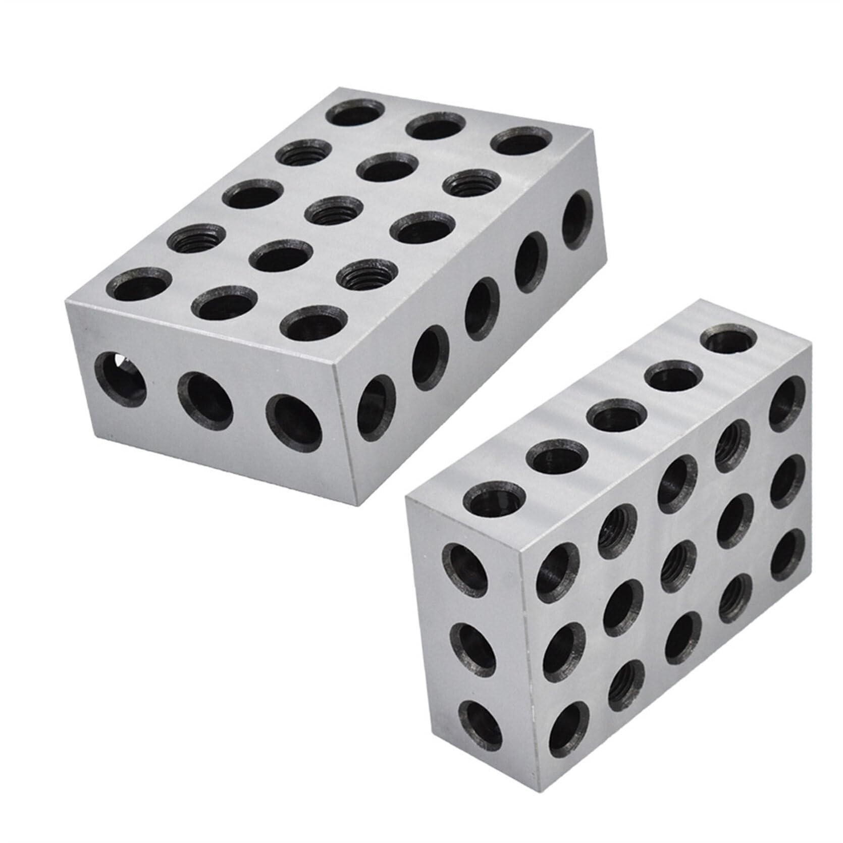 TINVHY 2-4-6 Blocks Matched Pair 23 Holes (2x4x6) Hardened Steel RC 55 ...