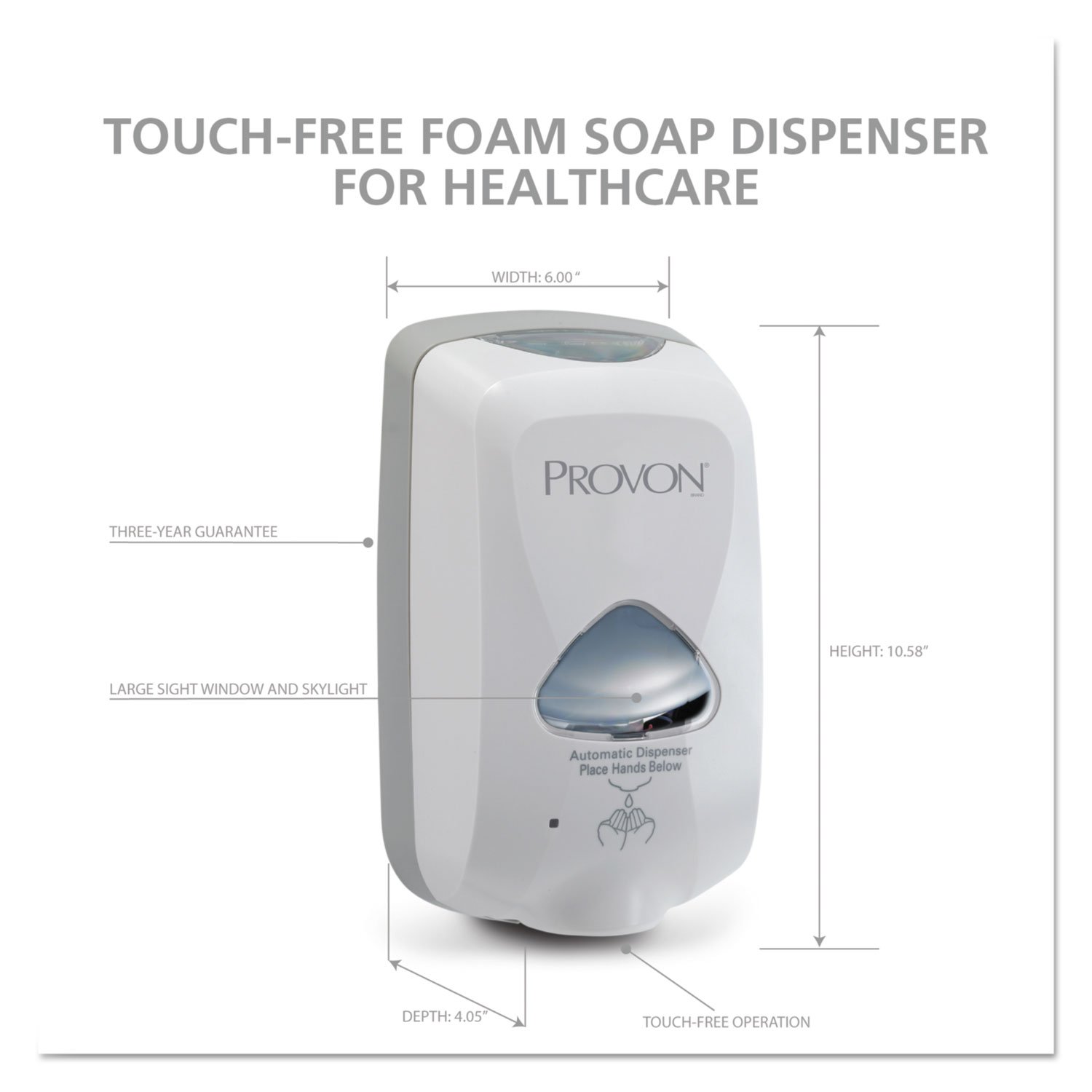 Long-term Care Facility Dispenser PROVON 274512 TFX Touch-Free ...