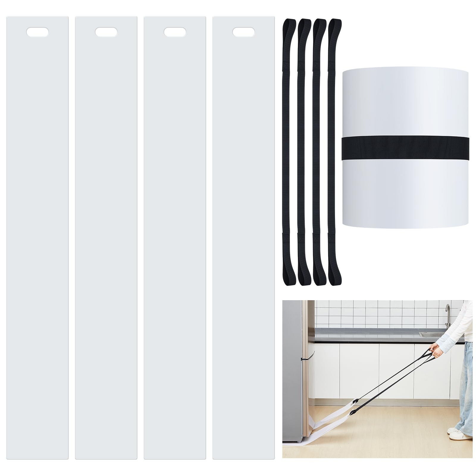 Amazon.com: Soaoo 4 Set Appliance Slider with Pull Strap Appliance ...