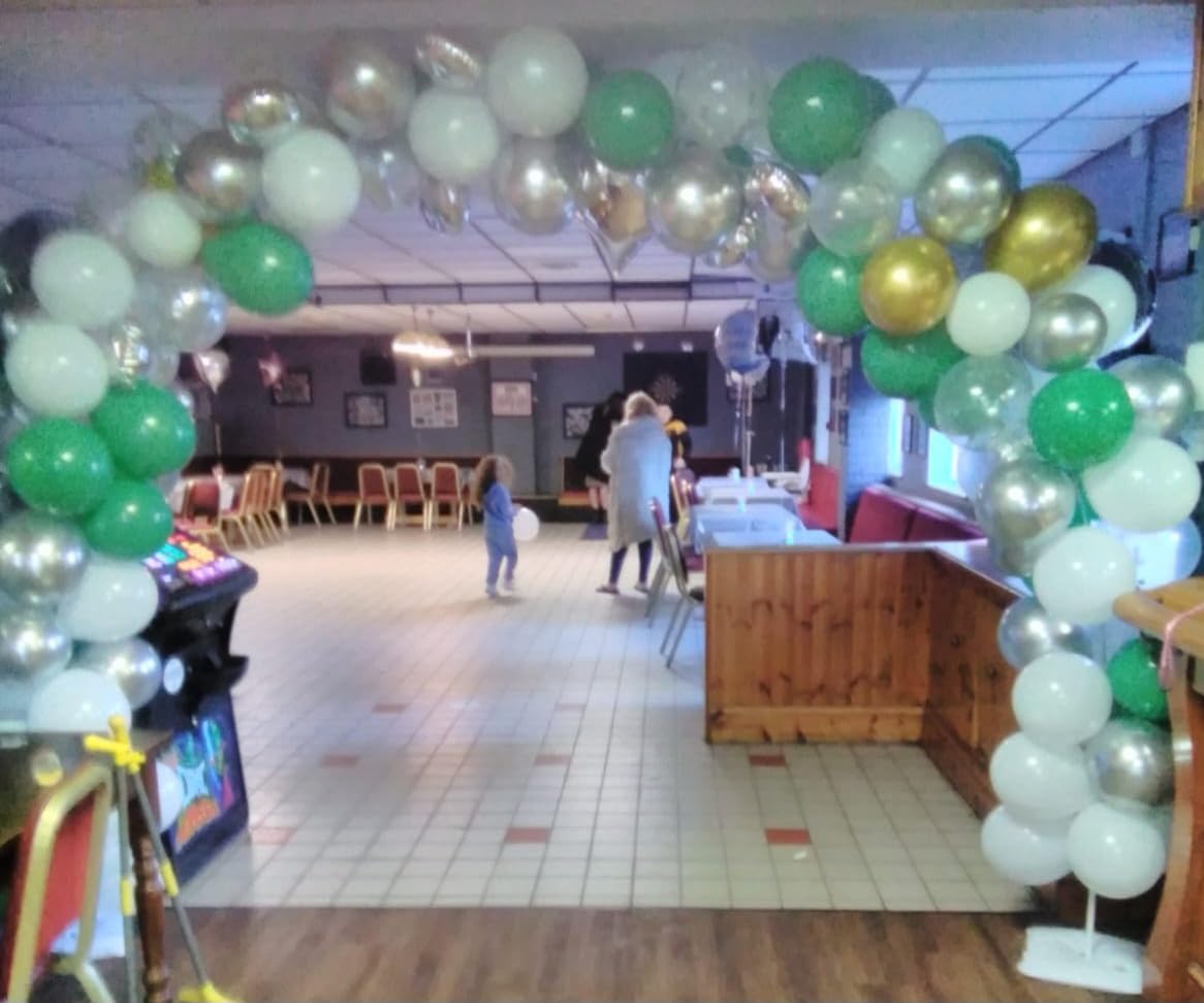 TEKXYZ Balloon Arch Stand Kit, 3m Wide & 2.2m High Adjustable Balloon ...