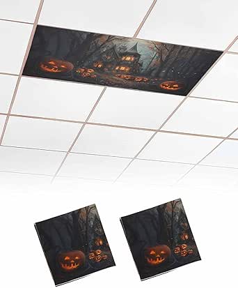 2 Pack Fluorescent Light Cover for Classroom Ceiling Light, Castle ...