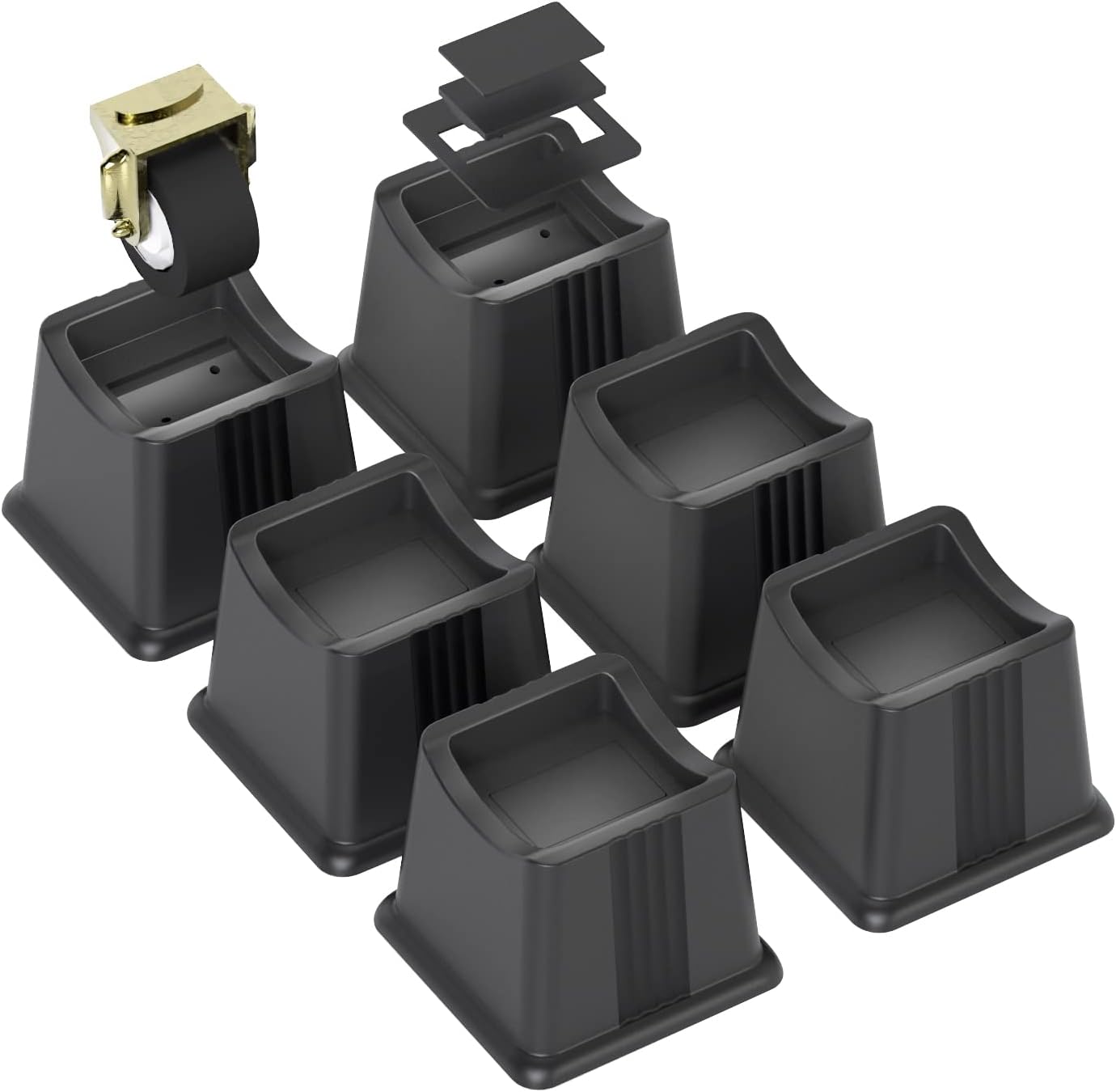 Amazon.com: ZTON Bed Furniture Risers Elevation in Height 3" Heavy Duty ...