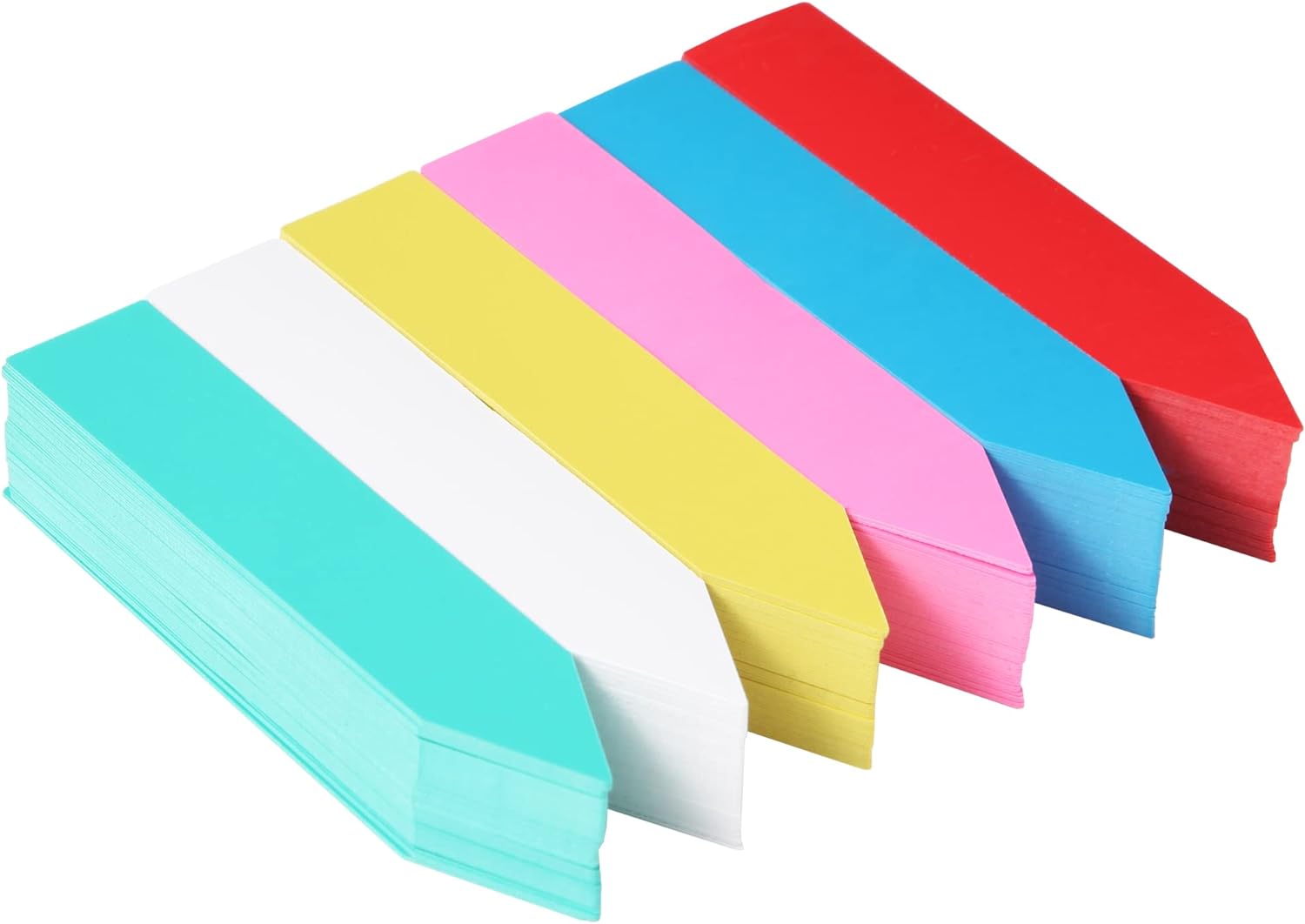 Amazon.com: 300 Pcs Plastic Plant Nursery Garden Labels 6 Colors 4 Inch ...