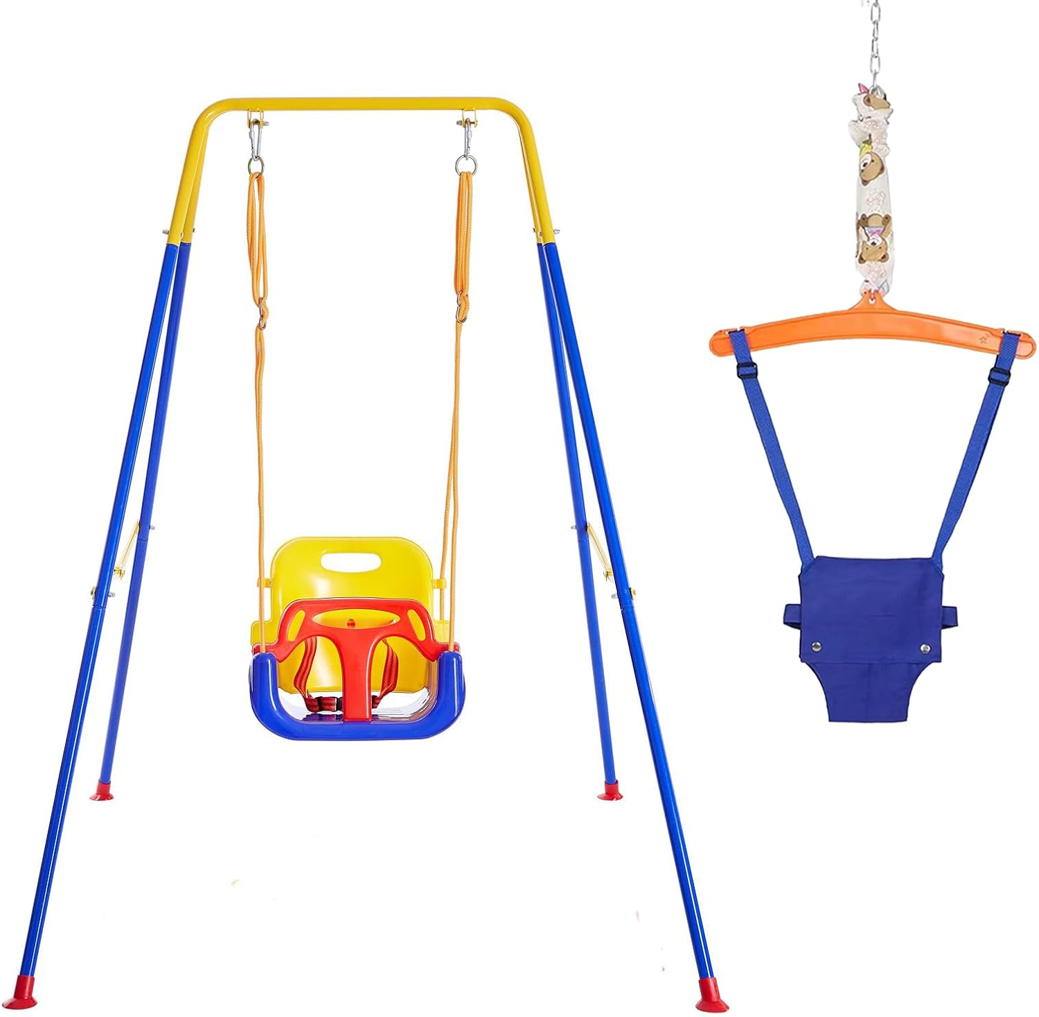 Amazon.com: 4 in 1 Toddler Swing & Jumper, Baby Swing & Bouncer for ...