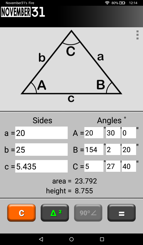 Triangle Calculator Xamarin 02B Triangle Calculator Project