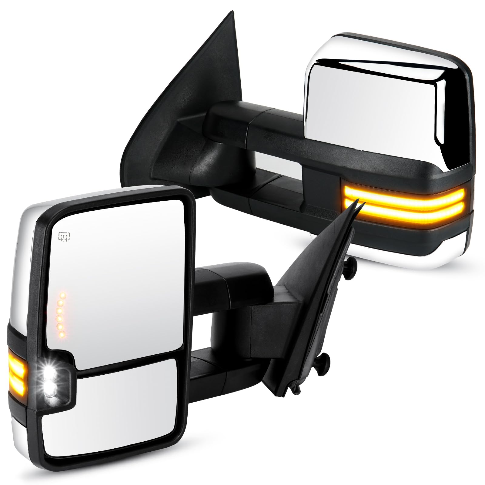 Amazon.com: Towing Mirrors Rear View Mirrors fit for 2014-2018 Chevy ...