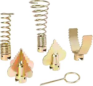 6-Piece Drain Snake Head Set (7/8 Inch) – Includes 4-Blade Sawtooth ...
