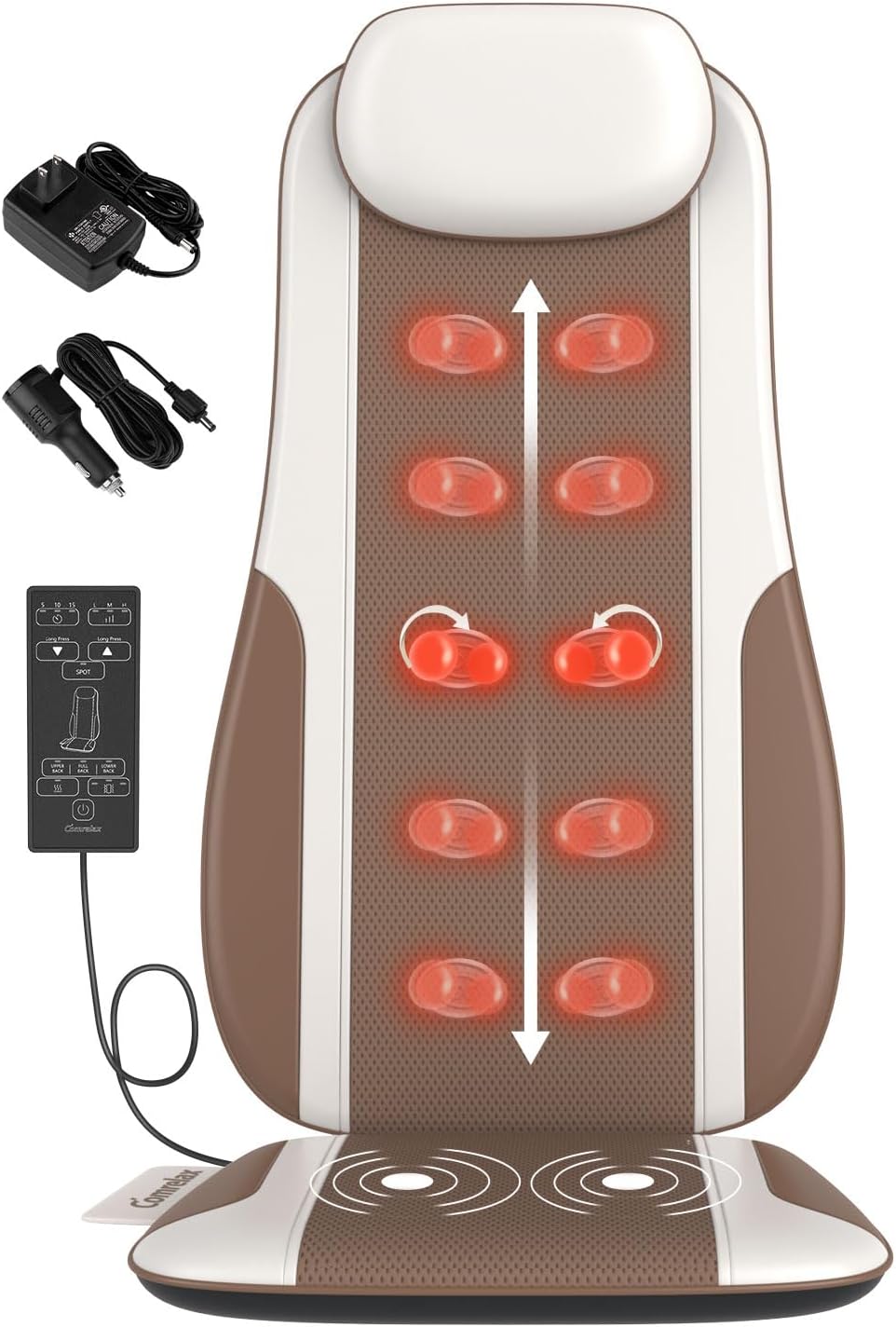 Amazon.com: Shiatsu Back Massager with Heat, Massage Chair Pad with ...